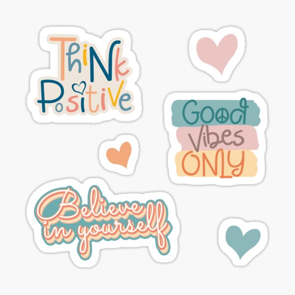 "Positive quotes" Sticker for Sale by OkihanaShop | Redbubble