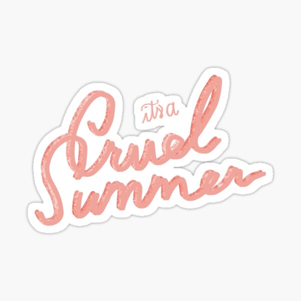 "Taylor Swift Cruel Summer" Sticker by elliebass | Redbubble