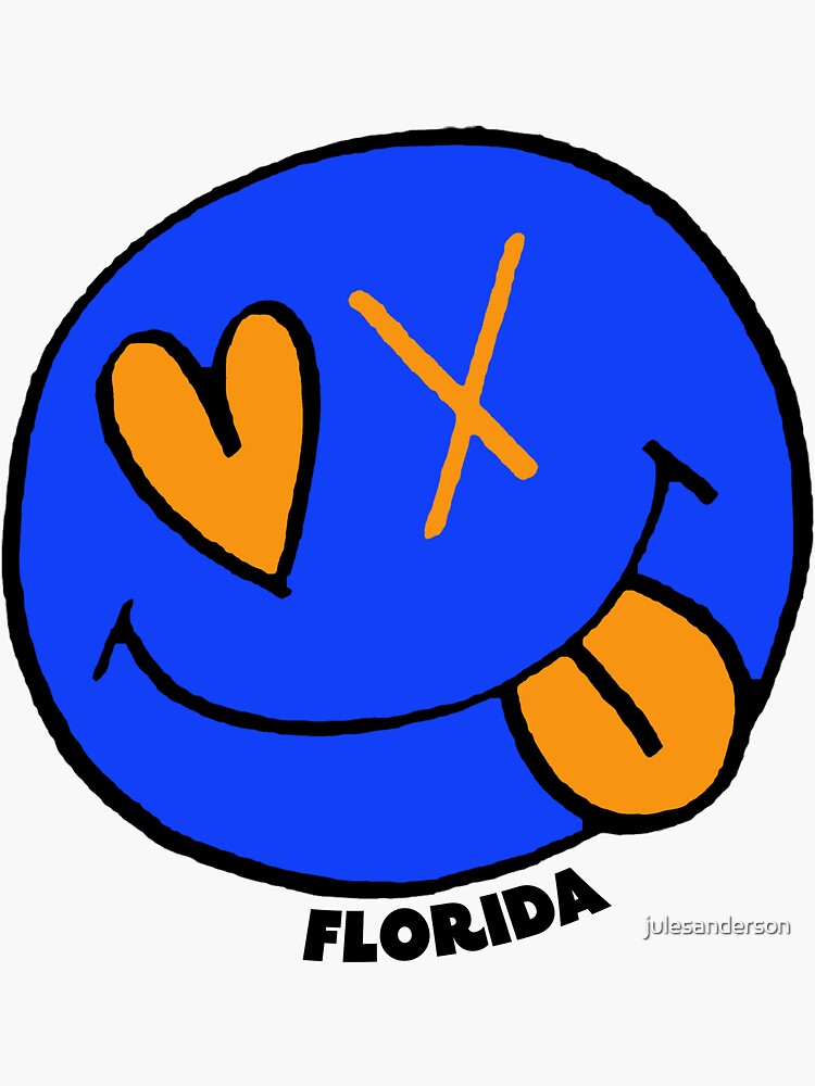 "Florida Smiley Face" Sticker for Sale by julesanderson | Redbubble