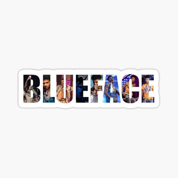 "Blueface" Sticker for Sale by achristian2020 | Redbubble