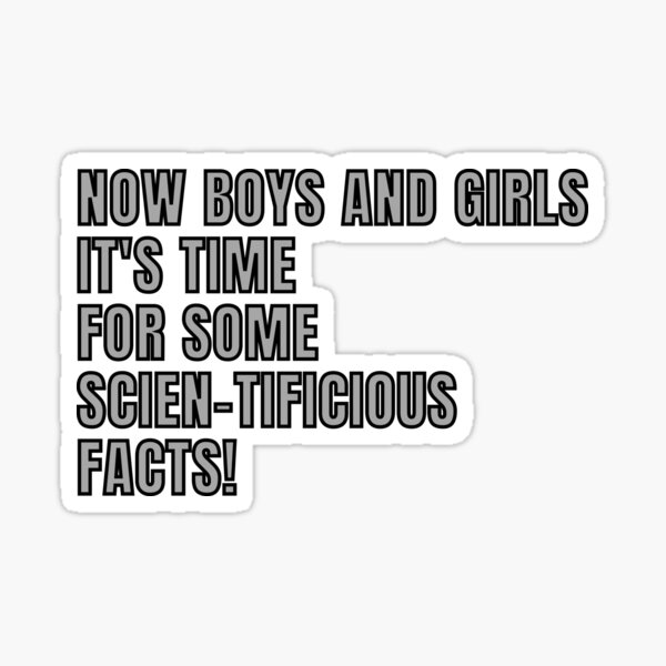 "Its Science Facts Fun" Sticker for Sale by Designs24U | Redbubble