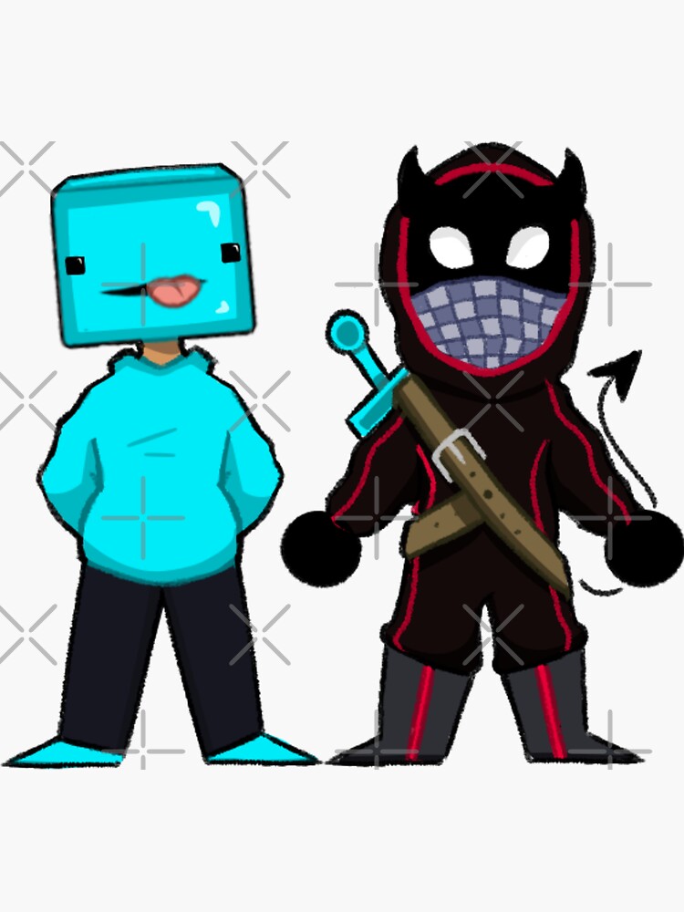 "Badboyhalo & Skeppy" Sticker for Sale by vetrasama | Redbubble