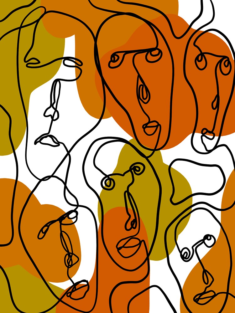 "Faded faces" Sticker for Sale by myjenaration | Redbubble