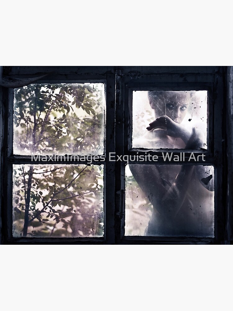"Wall Art print MXI31910: Mysterious portrait of a woman behind a ...