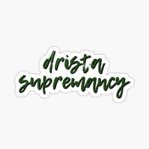 "Drista Supremacy Black (Dream SMP)" Sticker by artsydoodles | Redbubble