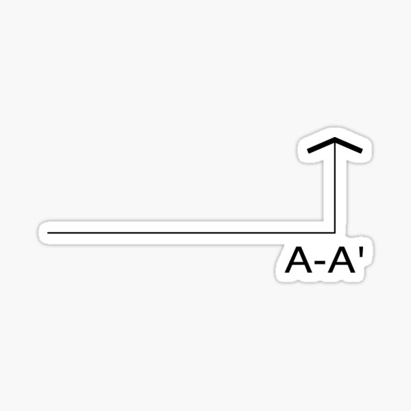 "Architectural Section" Sticker for Sale by Geeky-Arch | Redbubble