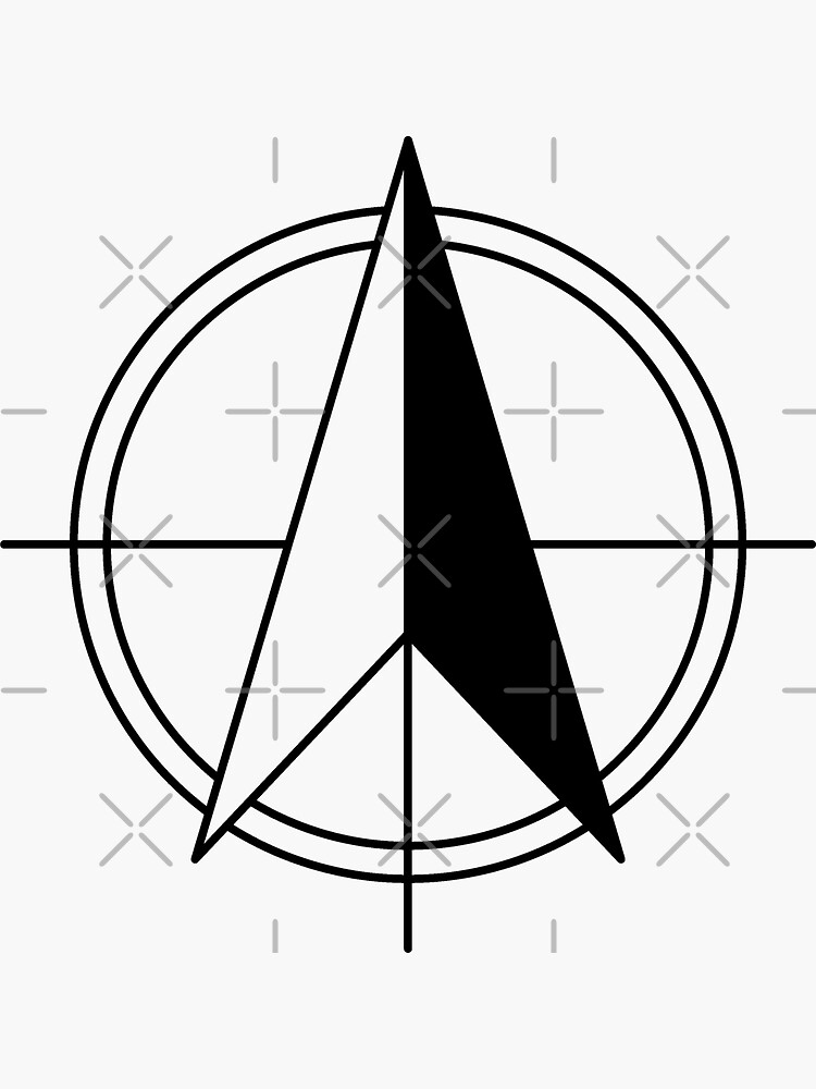 "Architectural North" Sticker for Sale by Geeky-Arch | Redbubble