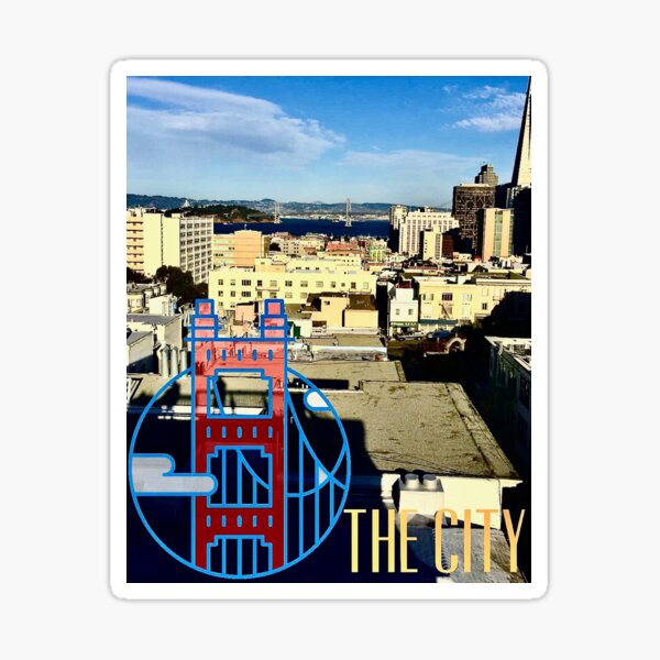 "The City" Sticker for Sale by sparetimefotos | Redbubble