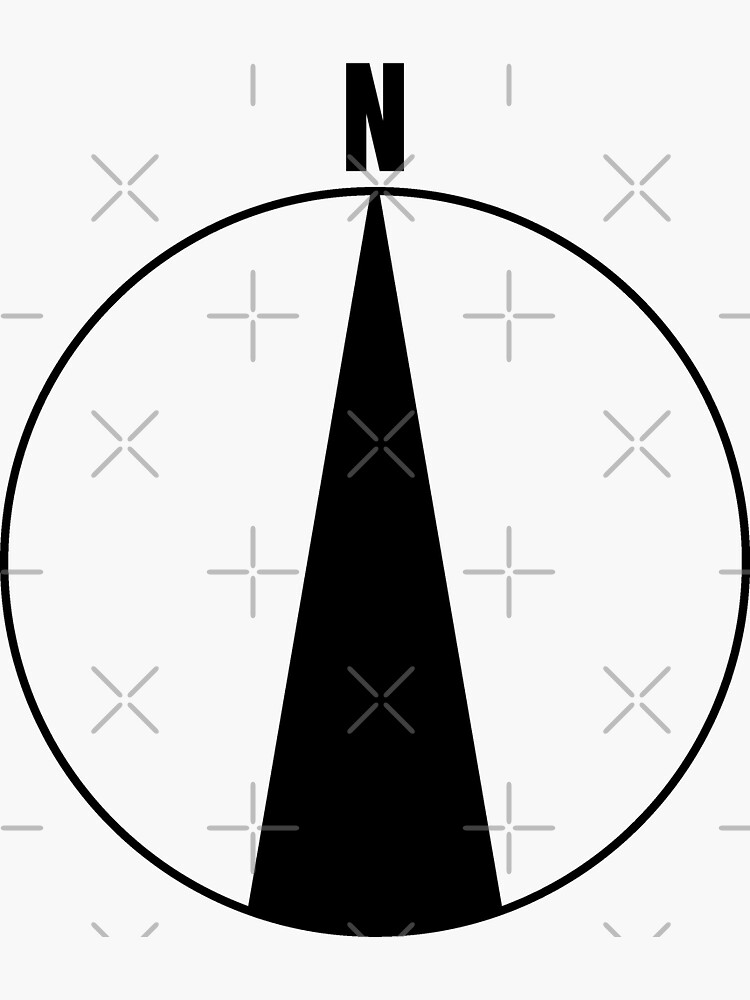 "Architectural North" Sticker for Sale by Geeky-Arch | Redbubble