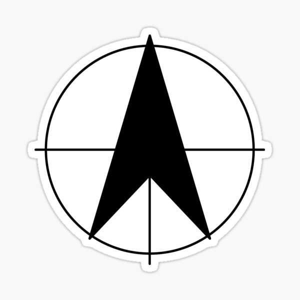 "Architectural North" Sticker for Sale by Geeky-Arch | Redbubble
