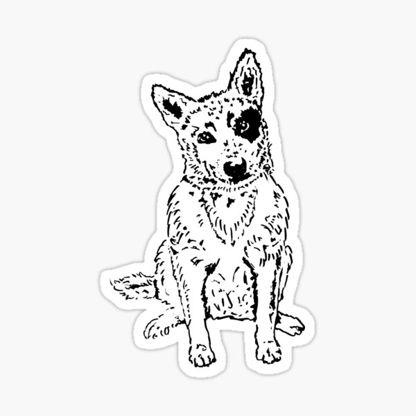 "Dawg" Sticker by JakkiOakes | Redbubble