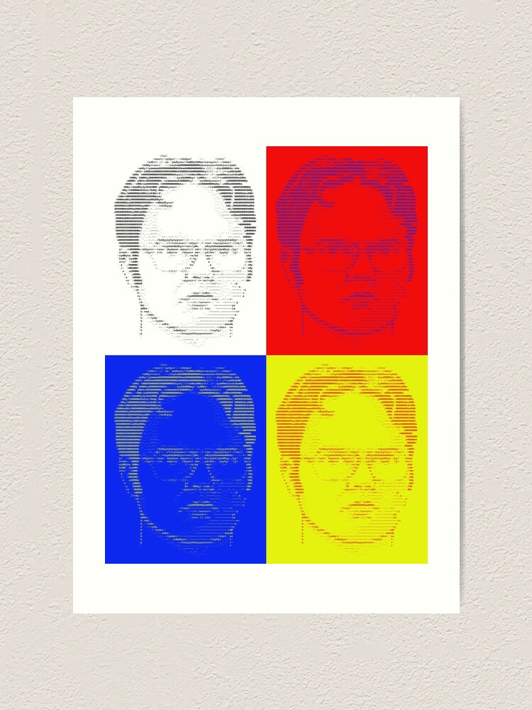 "ASCII Dwight - The Office" Art Print for Sale by WearSarcasm | Redbubble