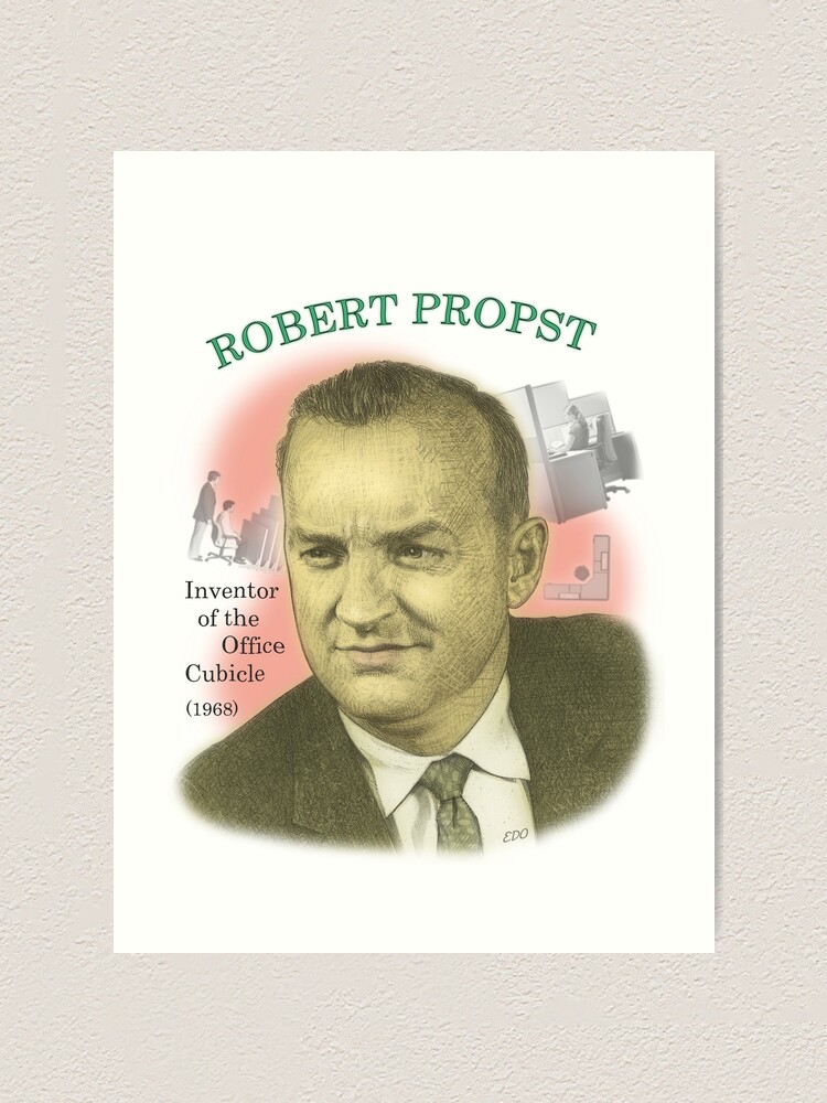 "Robert Propst, Inventor of the Office Cubicle" Art Print for Sale by ...