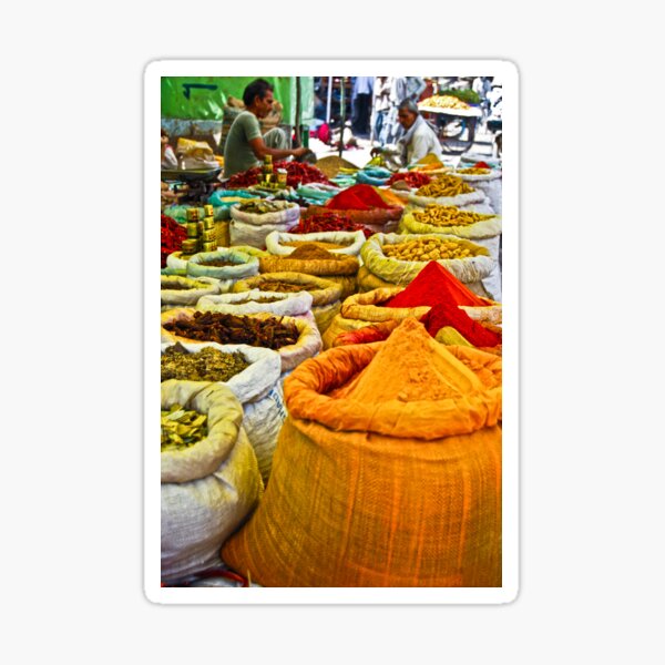 "Masala Bazaar" Sticker by nehagupta | Redbubble