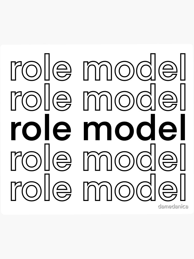 "Role Model (tucker pillsbury)" Sticker for Sale by damedanica | Redbubble