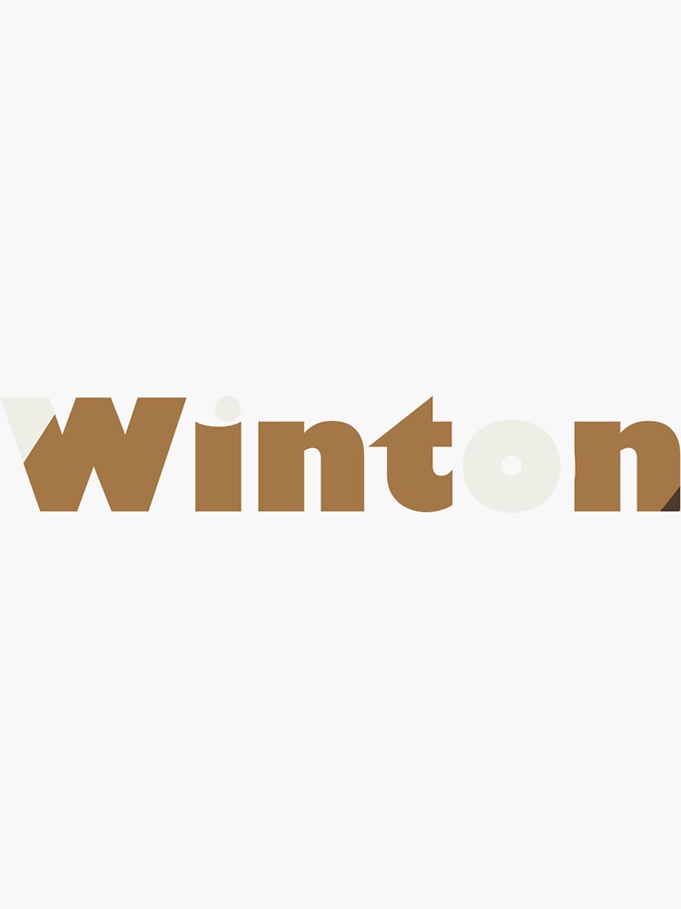 "Winton" Sticker by ChanceW | Redbubble