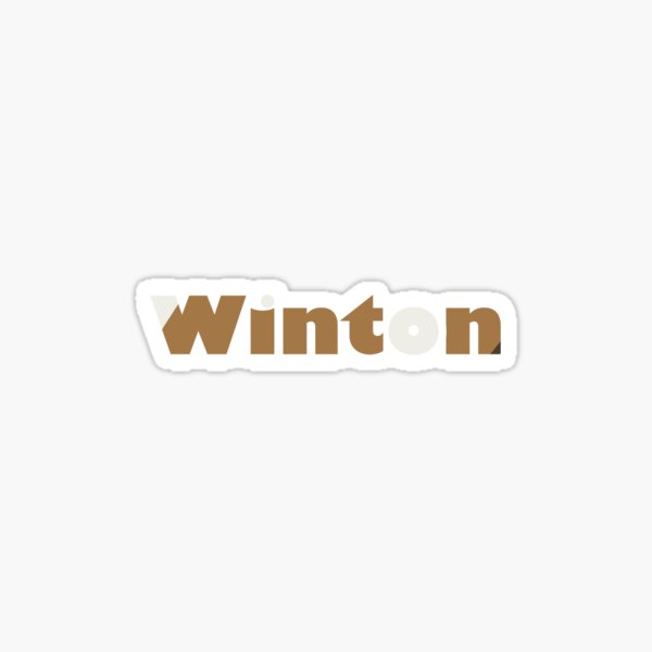 "Winton" Sticker by ChanceW | Redbubble