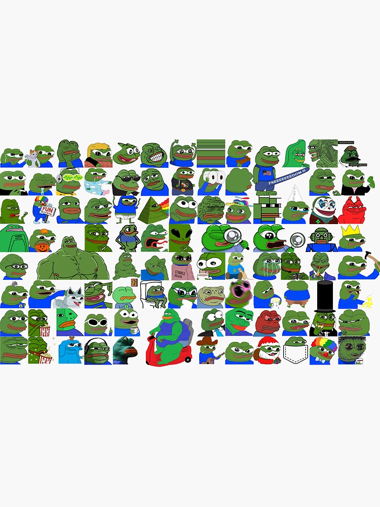 "Pepe apu collage artwork" Sticker for Sale by ConfusedFungus | Redbubble
