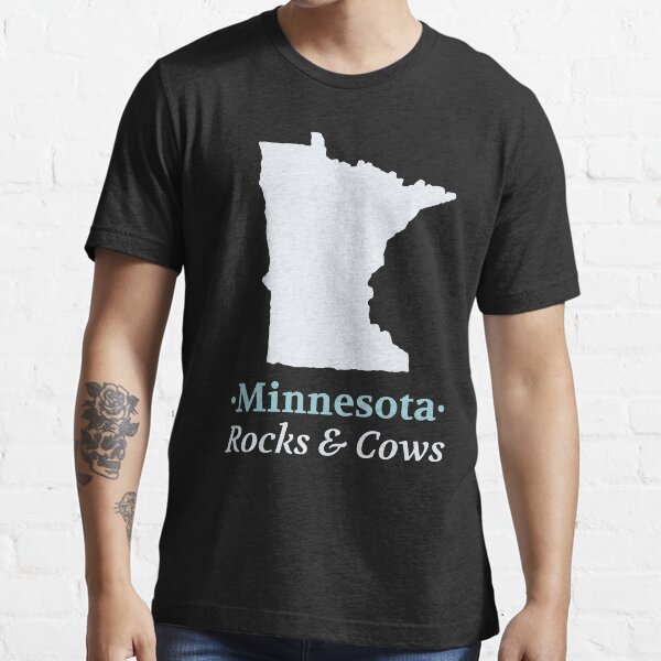 "Minnesota Rocks & Cows" T-shirt for Sale by bradycarstens | Redbubble ...