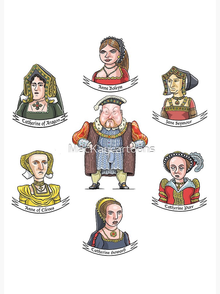 "The Six Wives of King Henry VIII" Art Board Print for Sale by ...