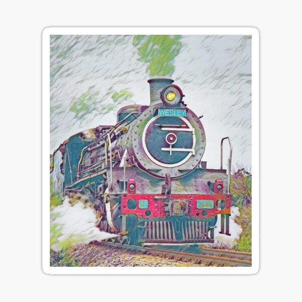 "GALATHI Locomotive Train Westley - Trains" Sticker for Sale by kobusvw ...
