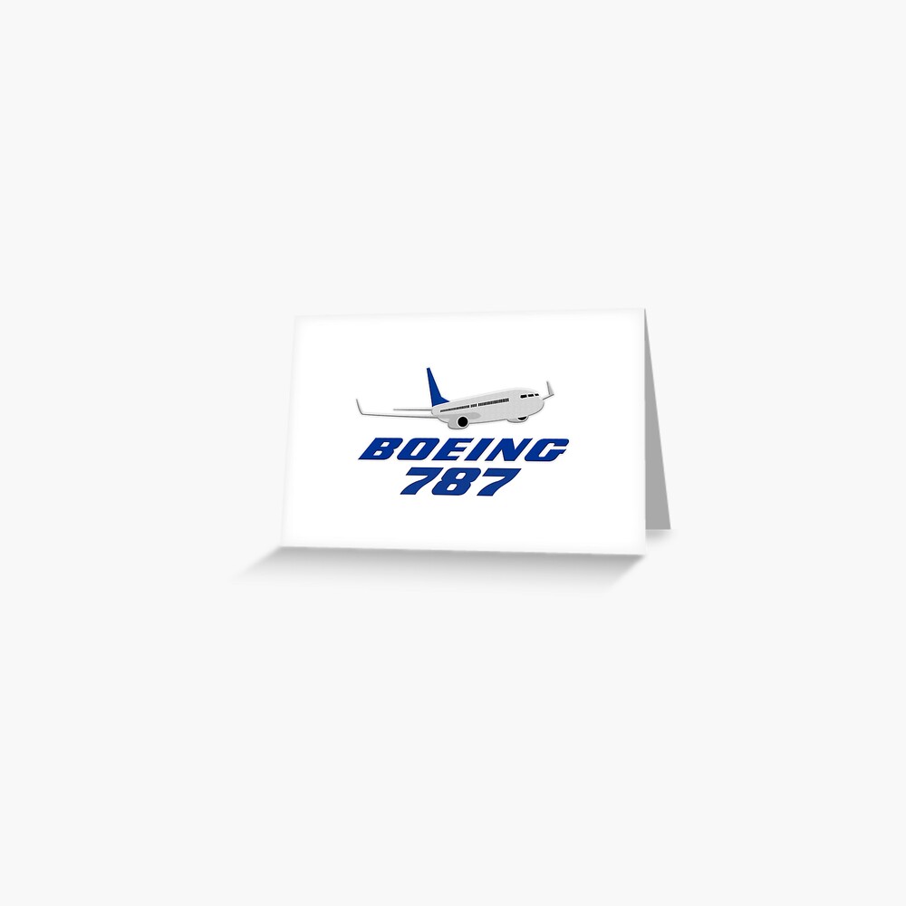 "Boeing 787" Greeting Card for Sale by Joel-Designs | Redbubble