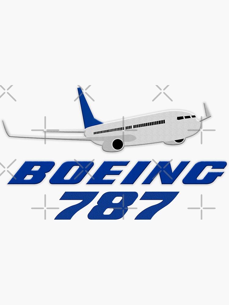 "Boeing 787" Sticker by Joel-Designs | Redbubble
