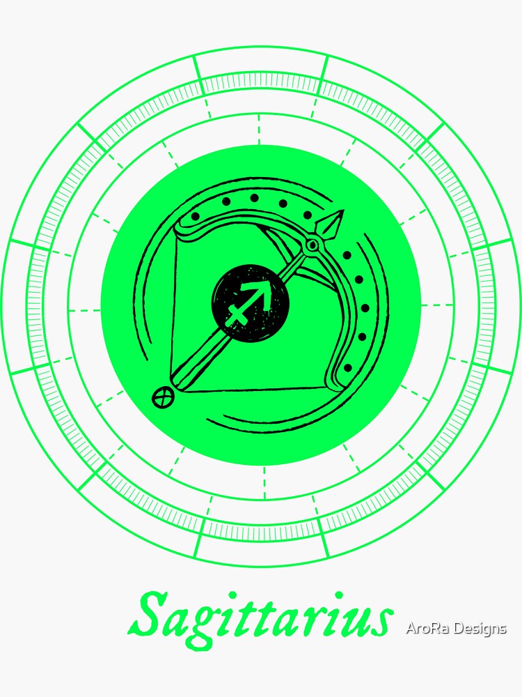 "Sagittarius zodiac sign test symbol" Sticker by Bliss-Mode | Redbubble