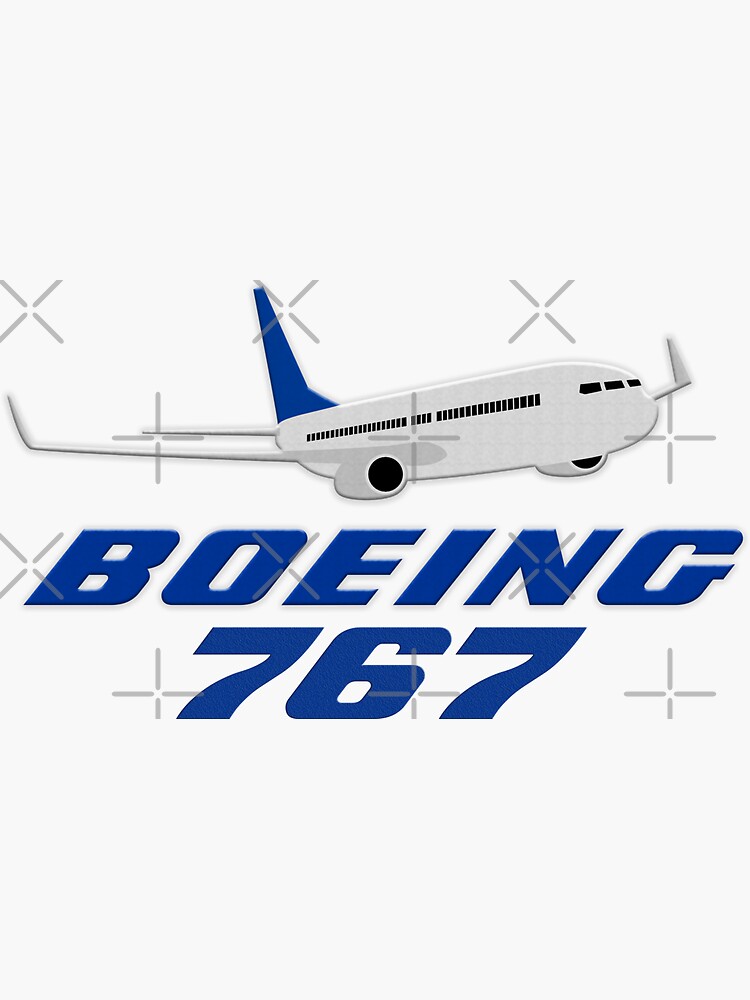 "Boeing 767" Sticker by Joel-Designs | Redbubble