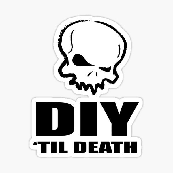 "Philosophy of PUNK, DIY" Sticker for Sale by parfaitd | Redbubble