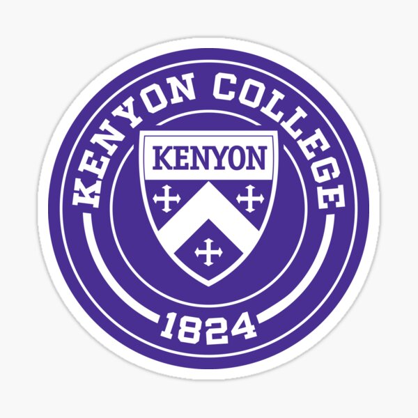 "Kenyon College - 1824" Sticker for Sale by wuflestadj | Redbubble
