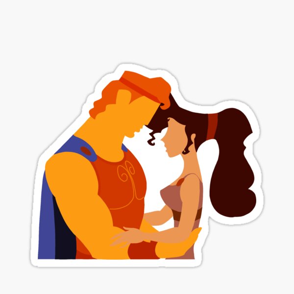 "Hercules and Meg" Sticker for Sale by hayleyj3nna | Redbubble
