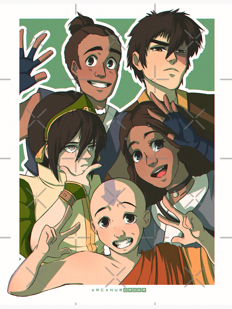 "Avatar: The Last Airbender Gang" Sticker for Sale by arcanum-order ...