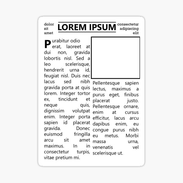 "Language: Lorem Ipsum" Sticker for Sale by omnidisciples | Redbubble