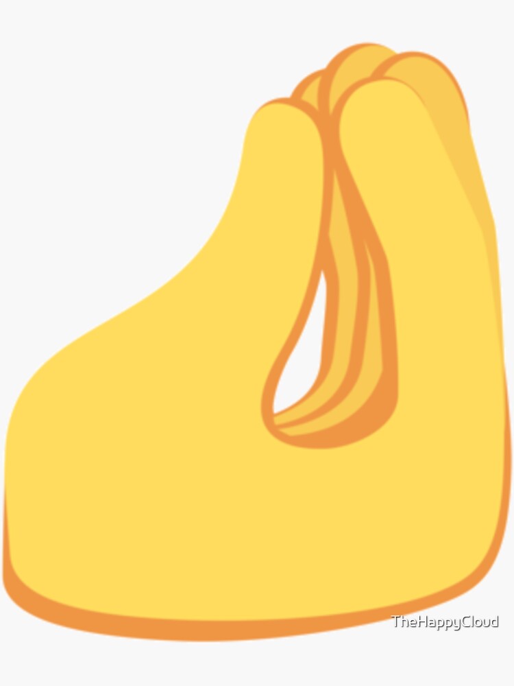 "Wait hand gesture ,emoji" Sticker for Sale by TheHappyCloud | Redbubble