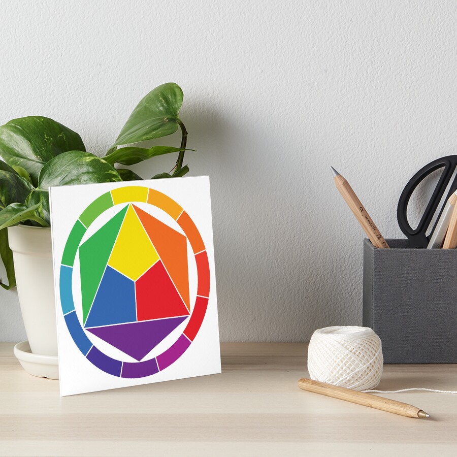 "Color Wheel - 12 Colour Circle" Poster for Sale by familygiftscent ...