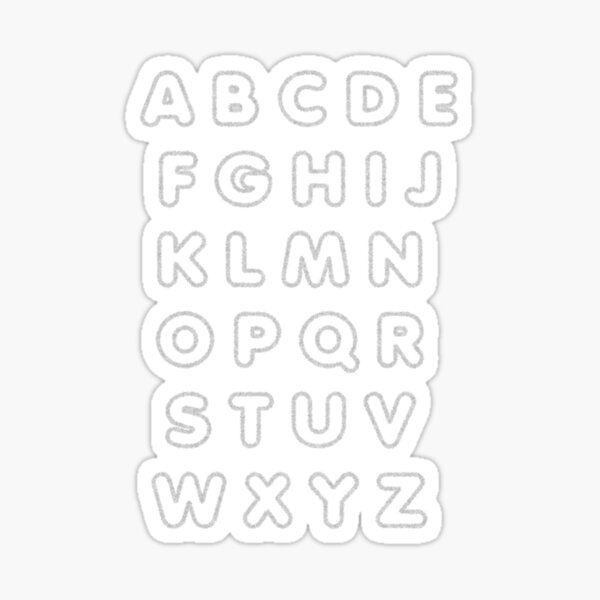"English christmas fluffy letters" Sticker for Sale by elgreko | Redbubble