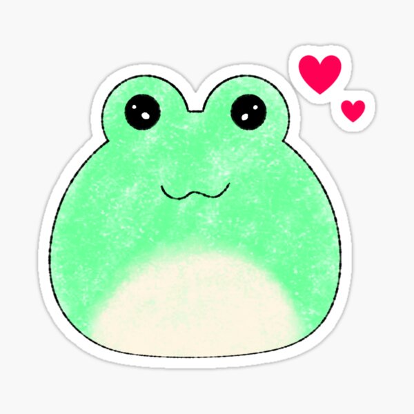 "Chibi Green Frog" Sticker for Sale by PansArt | Redbubble