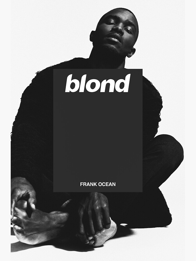 "Frank Ocean Blonde Poster" Sticker for Sale by breumvisuals | Redbubble