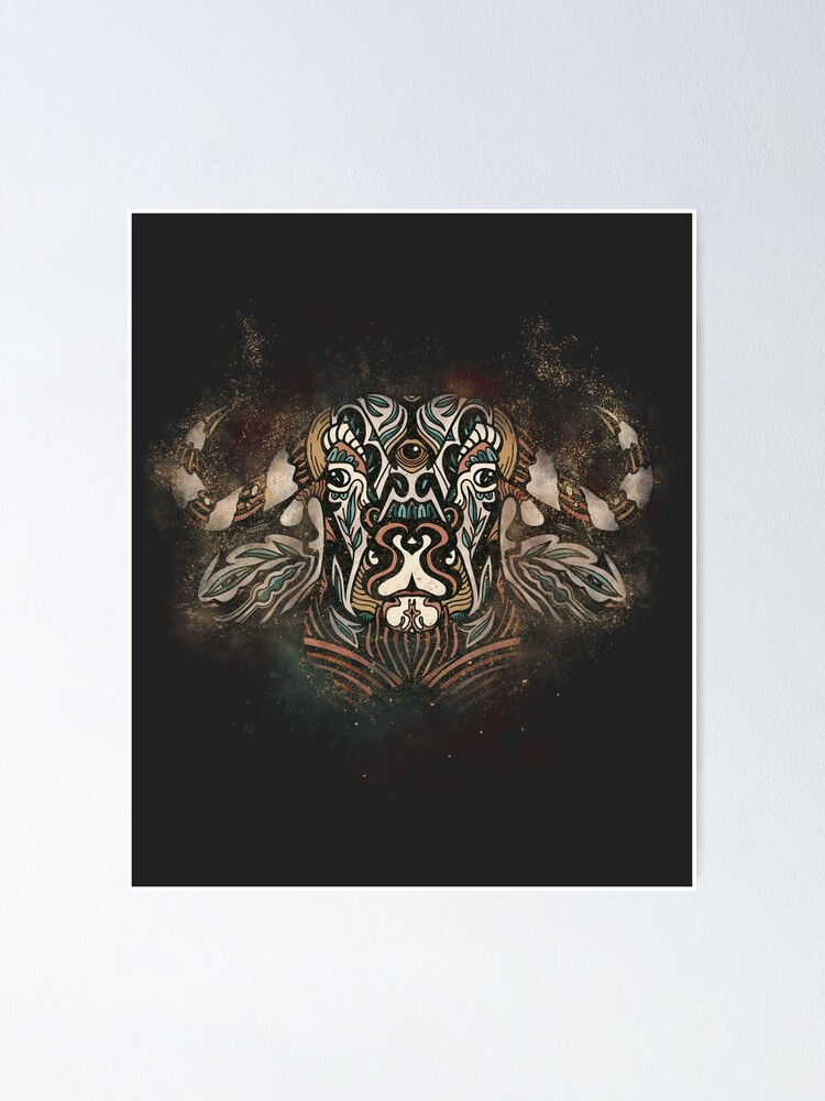 "Sacred Mandalas Ox (Tribal Warrior)" Poster for Sale by ornamentalarts ...