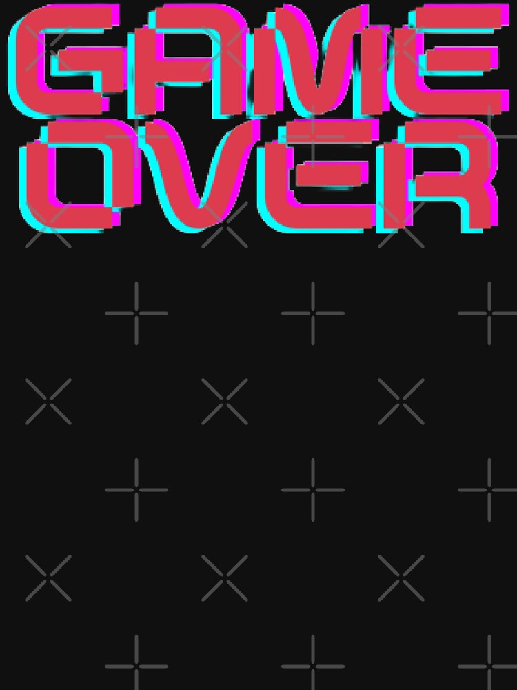 "GAME OVER Arcade Gamer Design" T-shirt by ymerti | Redbubble