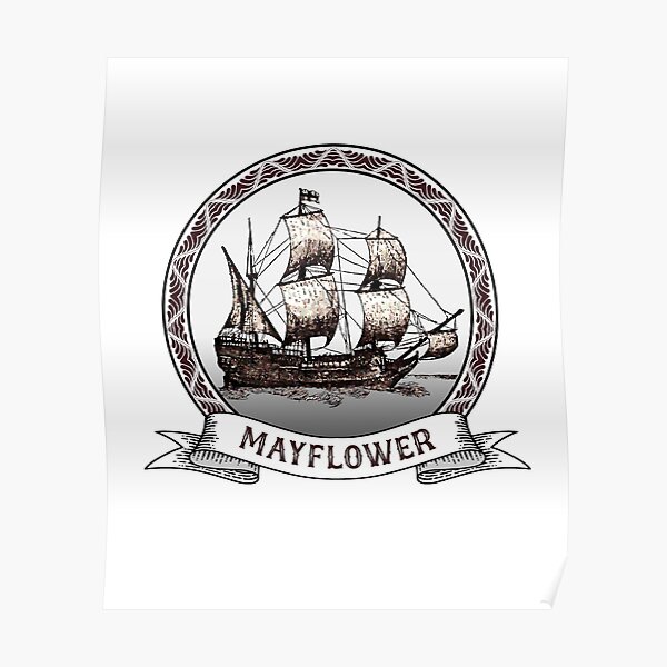 "Copy of Mayflower Ship 400th Anniversary 1620- 2020 Retro" Poster for ...