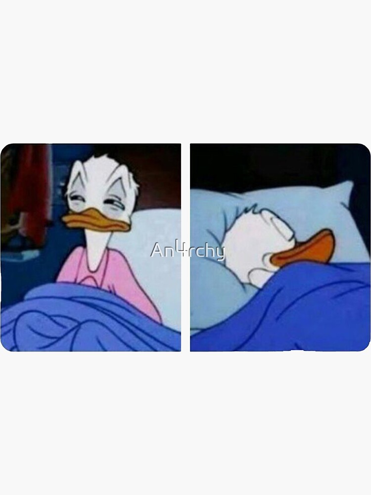 Donald Duck Meme Sticker By An4rchy Redbubble