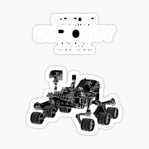 "mars rover Curiosity" Sticker for Sale by NationArt | Redbubble