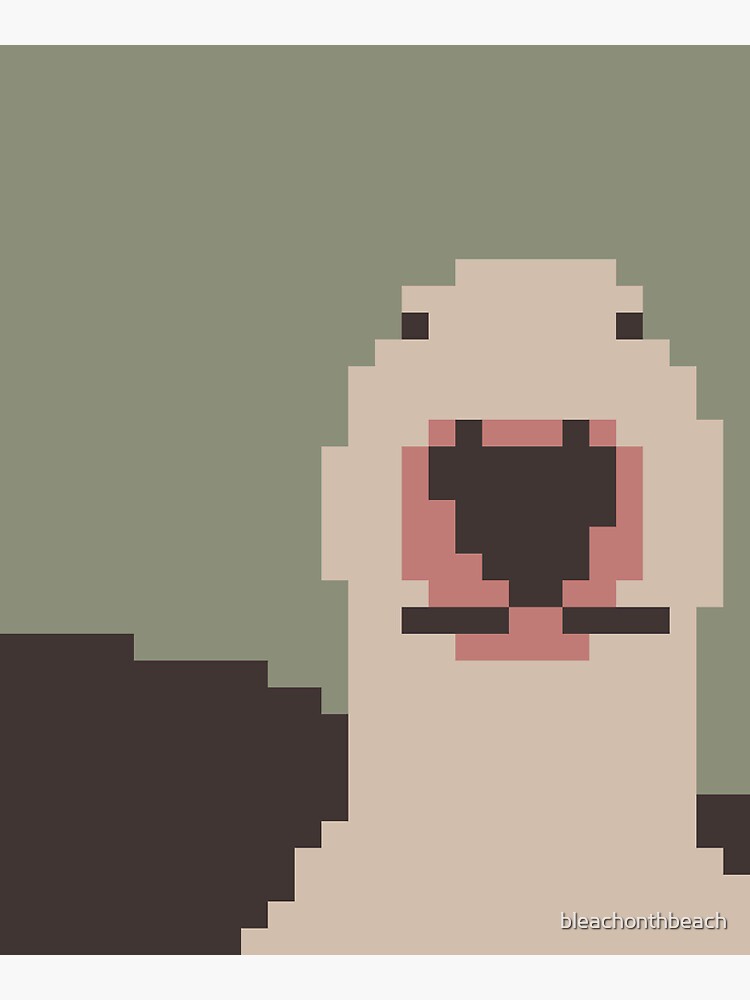 Pegatina for Sale con la obra «Walter Meme Perro Pixel Art» de ...