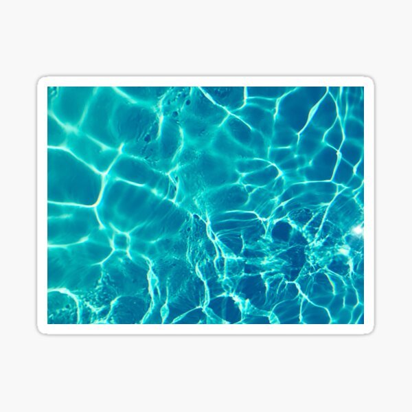 "Beautiful blue water ripples at the ocean" Sticker for Sale by ...