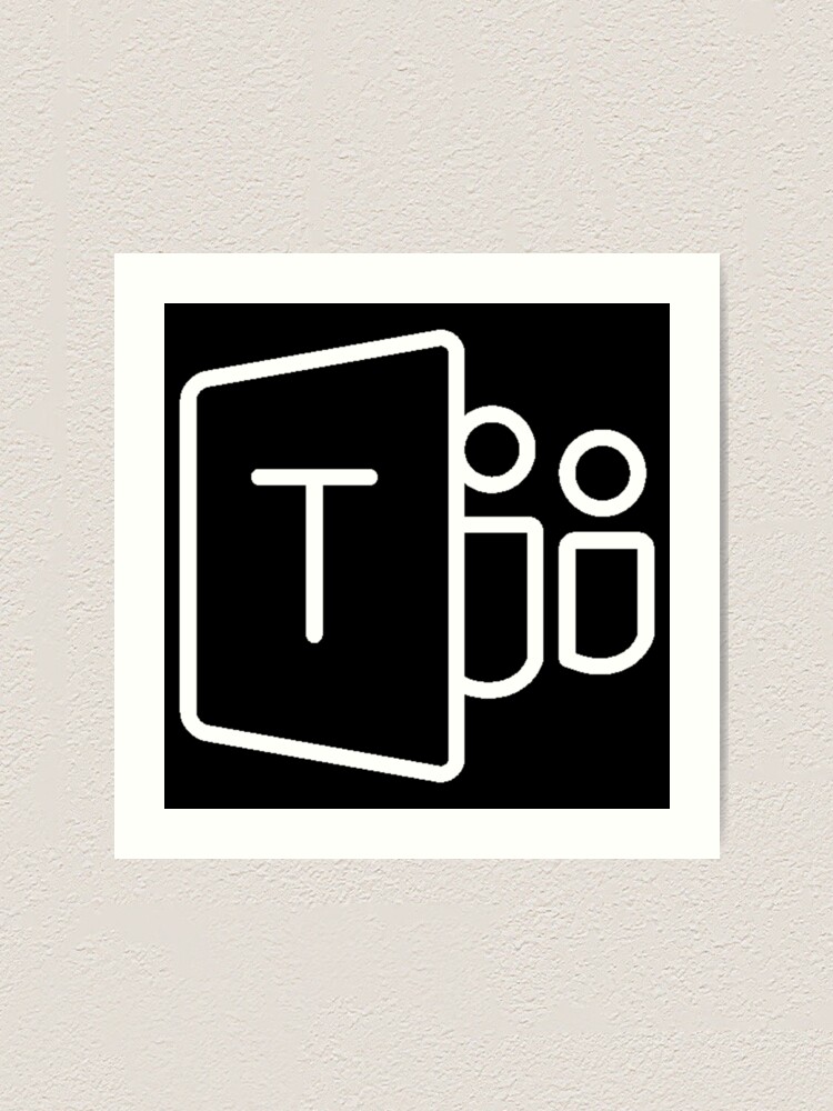 "Microsoft Teams logo :*" Art Print by LokmaneBrahimi | Redbubble