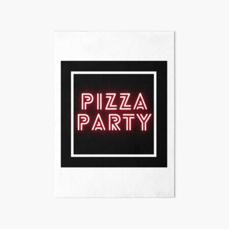 "pizza party" Art Board Print by Simhrmt | Redbubble