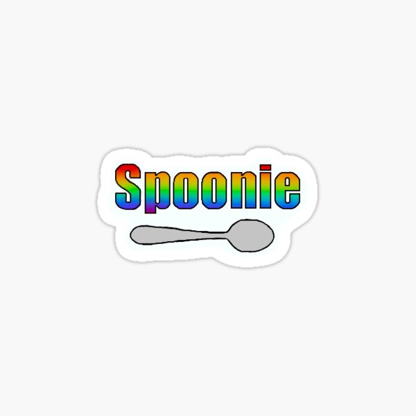 "Rainbow Spoonie " Sticker for Sale by ArtwithBelle | Redbubble