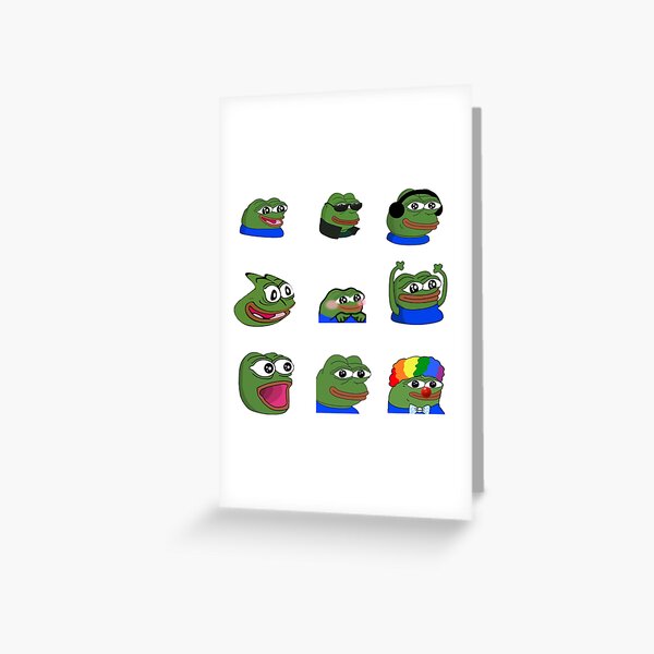 "Peepo Emotes" Greeting Card for Sale by mrlazypl | Redbubble